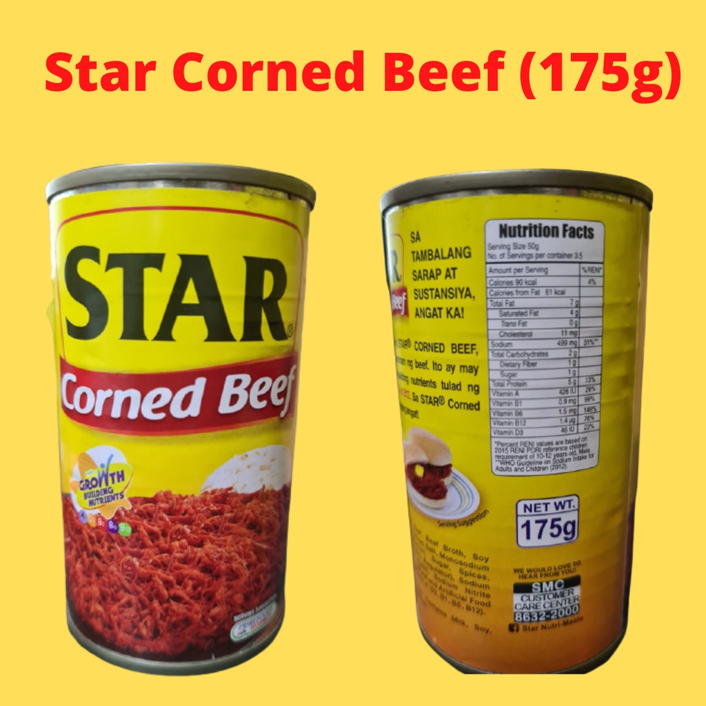 Pure foods Star Corned Beef 175g | Shopee Philippines