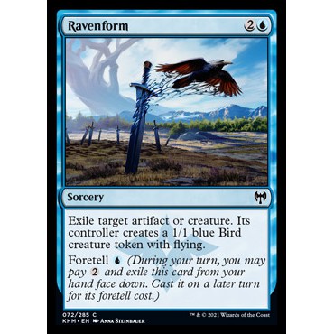 Magic the Gathering : Ravenform - KHM - MTG Blue Sorcery | Shopee ...