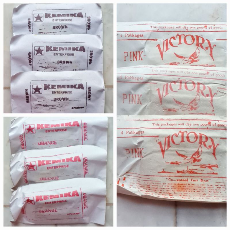 Kemika Victory Fabric Cloth Dye Tie Dye Dyobus Jobus (3Envelopes ...