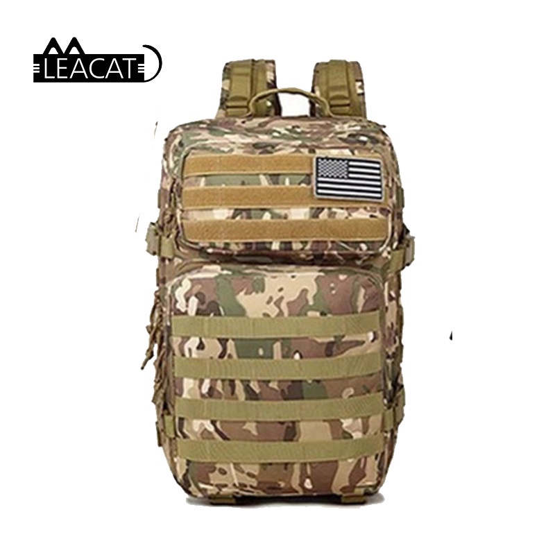 Leacat 50L Camouflage Backpack Men Bags Trekking Rucksack Waterproof ...