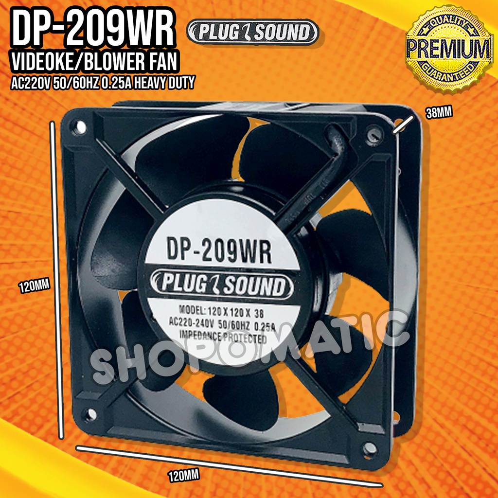 🟧 Original Plug & Sound DP-209WR Blower Fan With Grills AC220V 50/60Hz ...