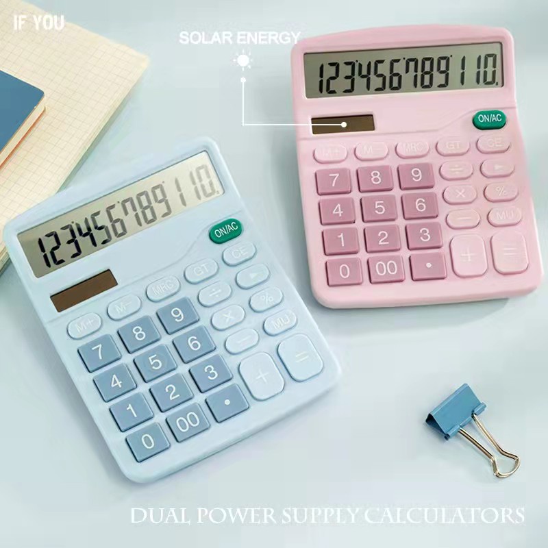 { PHK } Electronic Digital Candy Calculator Led Display Office Home ...