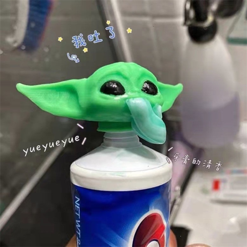 Star Wars Baby Yoda Kawaii Catoon Anime Figure Toys Squeeze Toothpaste ...