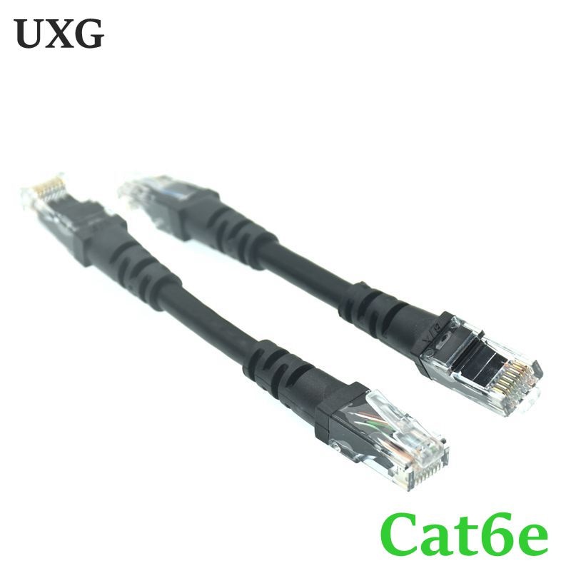 Black Short Cable 10CM 30CM 1m CAT6 CAT 5e UTP Ethernet Network Cable Male to Male RJ45 Patch ...