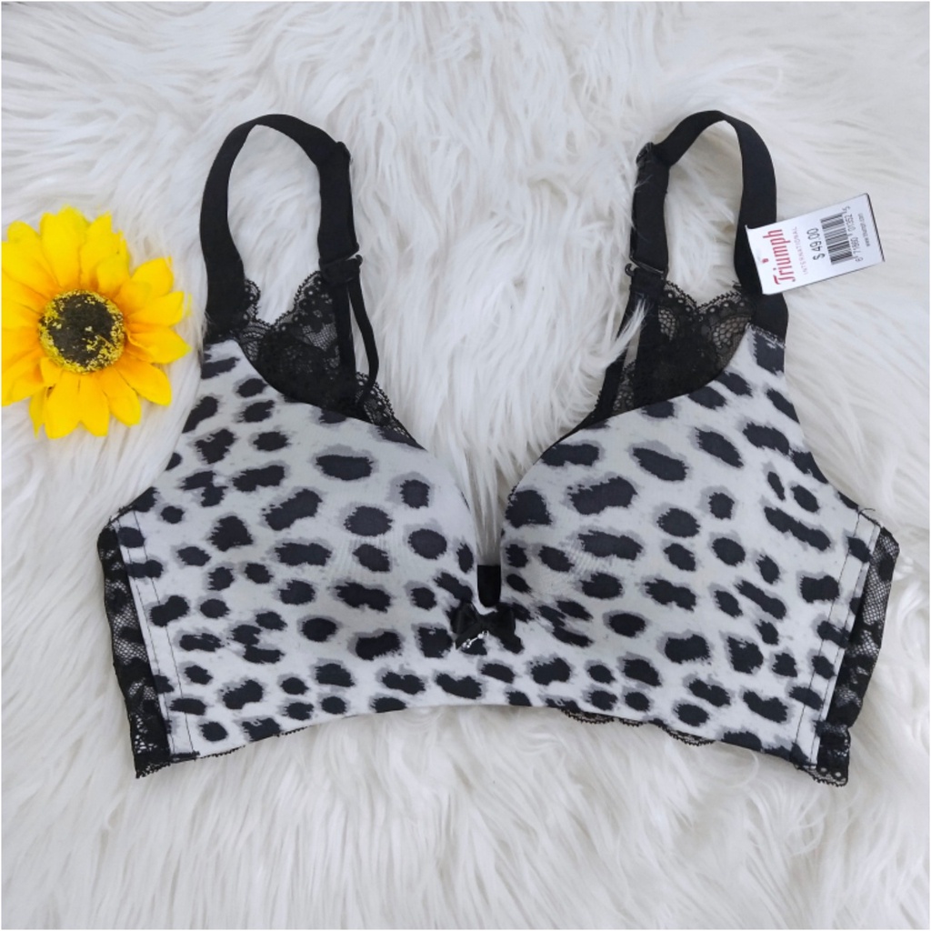 JENNY_O Leopard Animal Print Wonderbra Seamless T-shirt Sexy Bra ...