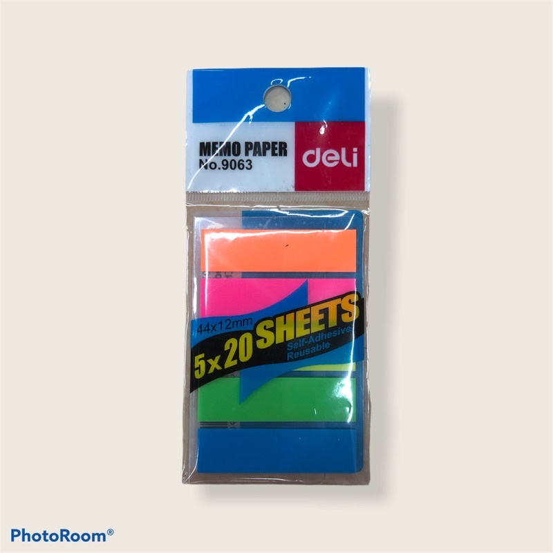Deli9063 Adhesive Note Paper Index Tape | Shopee Philippines