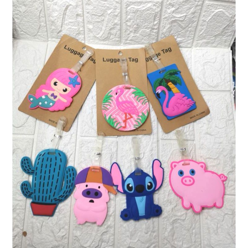 flamingo stitch mermaid luggage tag / bag tag | Shopee Philippines