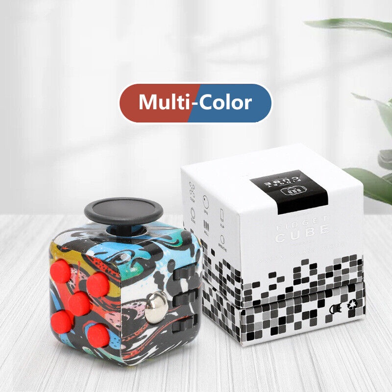 Fiddle Fidget Cube Anxiety Adults Stress Relief Desk Toy ADHD Toy ...