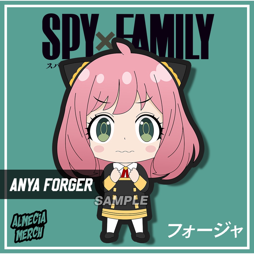 GANTUNGAN Anya Forger Keychain/Keychain Anime Spy X Family Anya Forger ...
