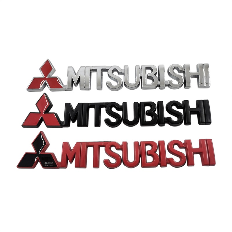 1 x Metal MITSUBISHI Letter Car Auto Rear Emblem Badge Sticker Decal ...