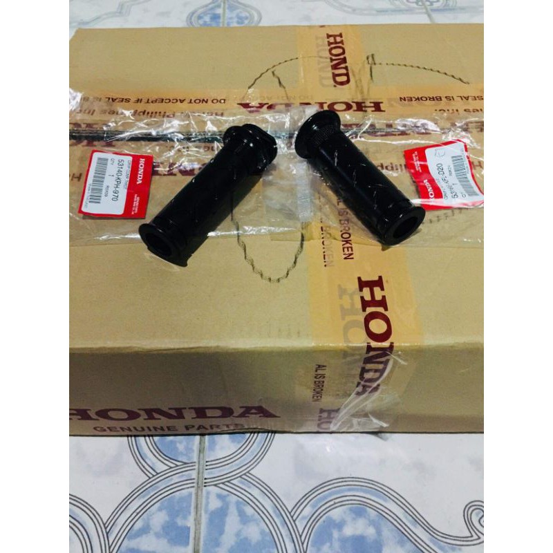 HAND GRIP WITH THROTTLE L/R SET GENUINE FOR WAVE 100/125 | Shopee ...