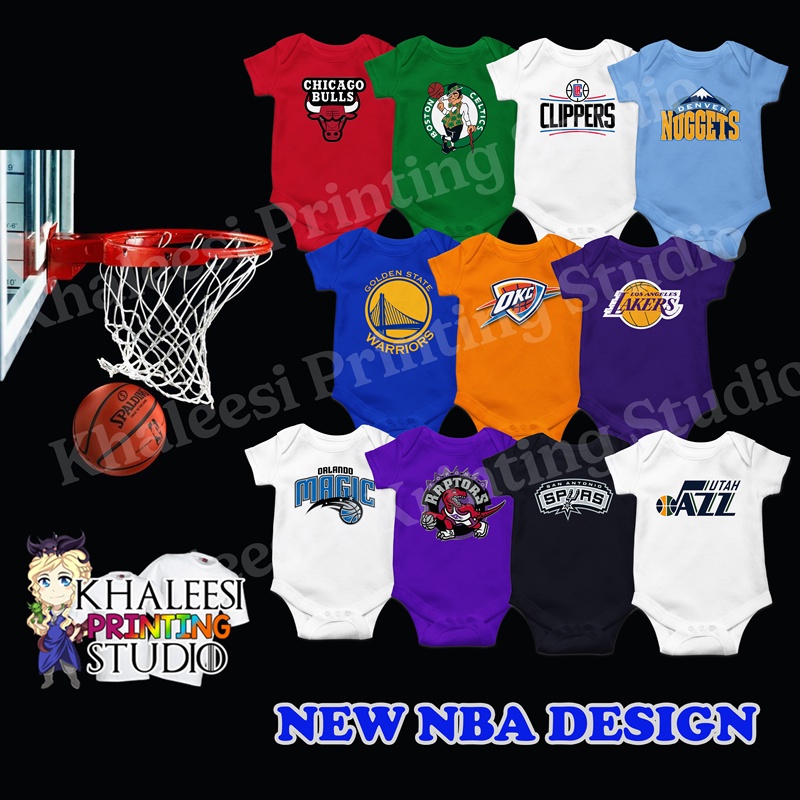 New NBA LOGO customized onesies for your babies | Shopee Philippines