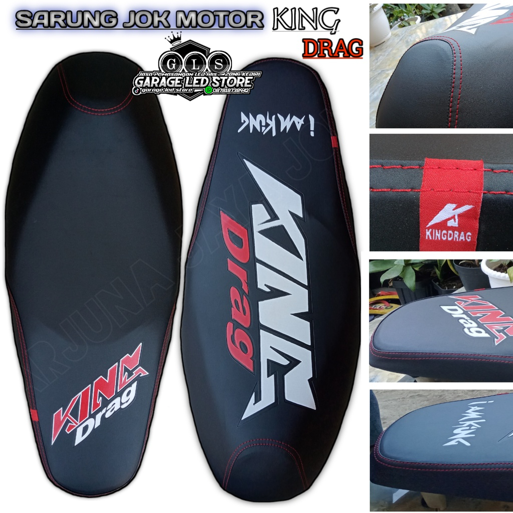 Leather Sewing MOTOR KING DRAG Sewing Fabric Motorcycle MODEL Writing ...