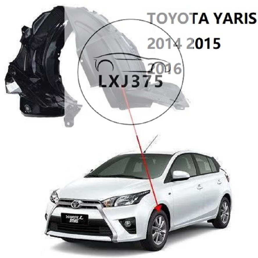FRONT fender liner for Toyota YARIS 2014 2015 2016 Front Driver Fender ...