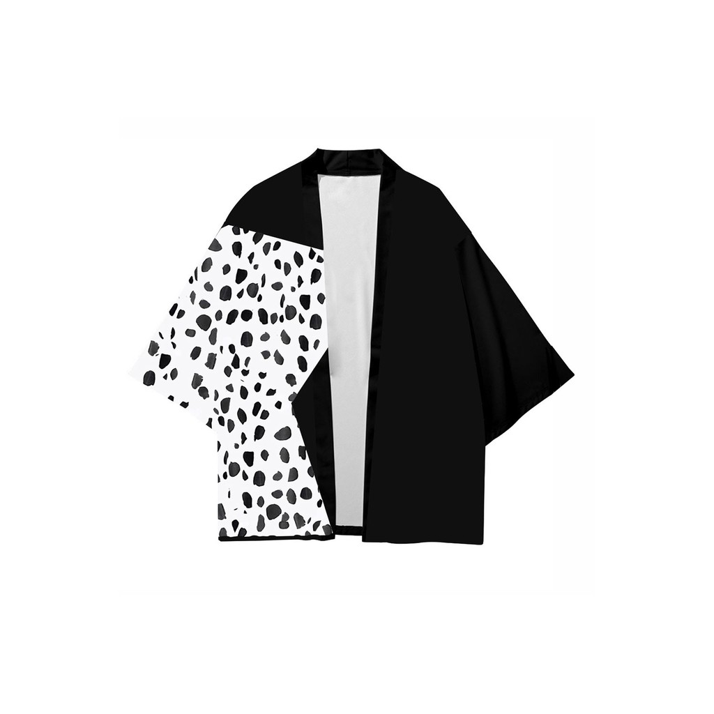 Cruella Cosplay Cardigan One Hundred and One Dalmatians Costume Black ...