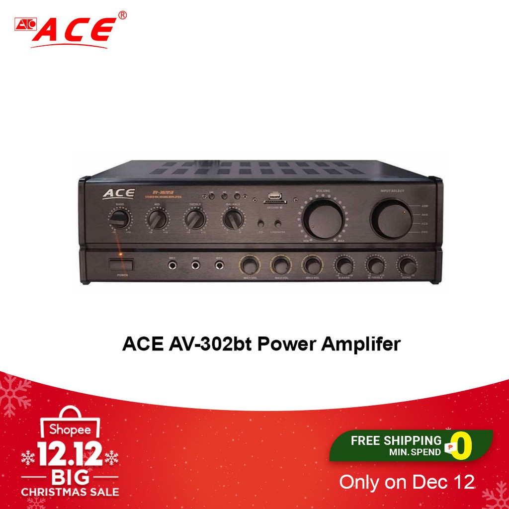 ACE av-302bt power amplifer | Shopee Philippines