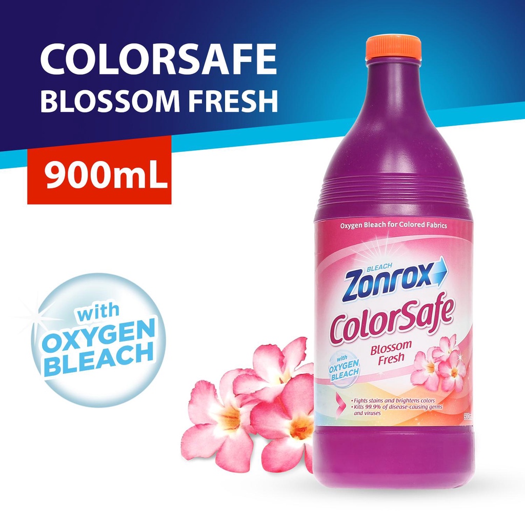 Zonrox Colorsafe Blossom Fresh Bleach (900 mL) | Shopee Philippines