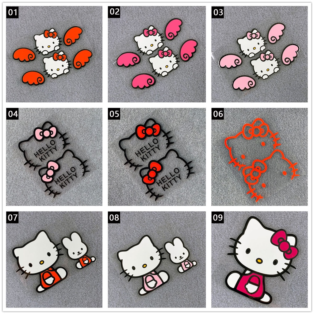 Reflective Sticker For Hello Kitty Motorcycle Car Waterproof Decal ...