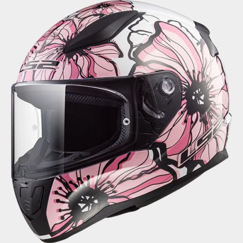 LS2 FF353 Rapid Poppies (pink/white) Helmet | Shopee Philippines