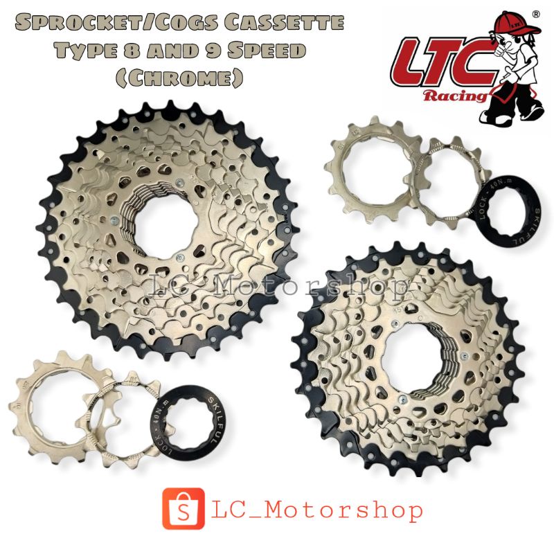 MTB Sprocket/Cogs Cassette Type 8 and 9 Speed ( gold ) | Shopee Philippines