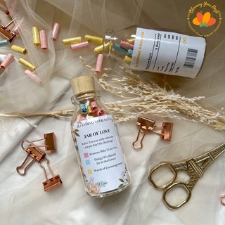 Jar of notes Wish jar Messages In a Bottle Capsul love Bottle Letter ...
