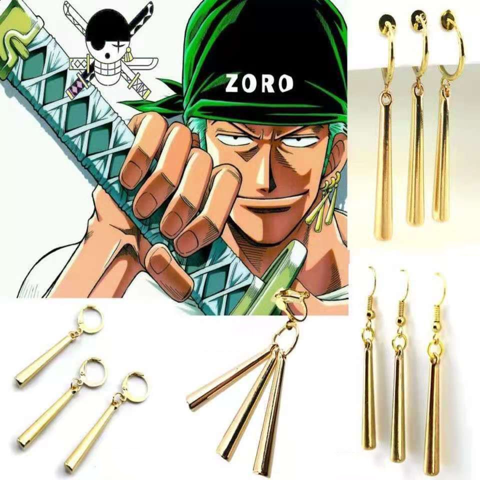 Ready stock 3 PCS / Set Anime One Piece Roronoa Zoro Four-style Fashion ...