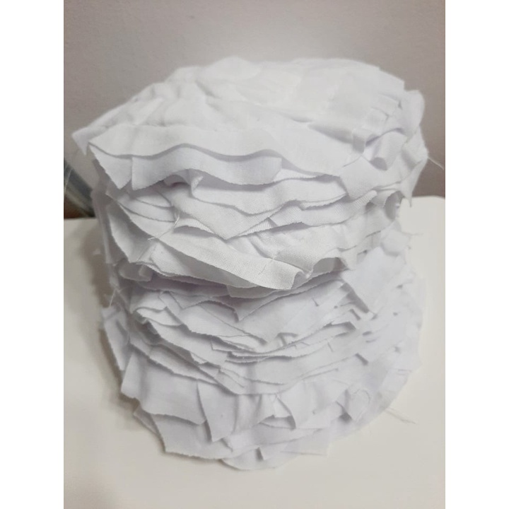 ROUND RAGS 100pcs "Basahang Bilog Plain White". MULTIPURPOSE PLAIN ...