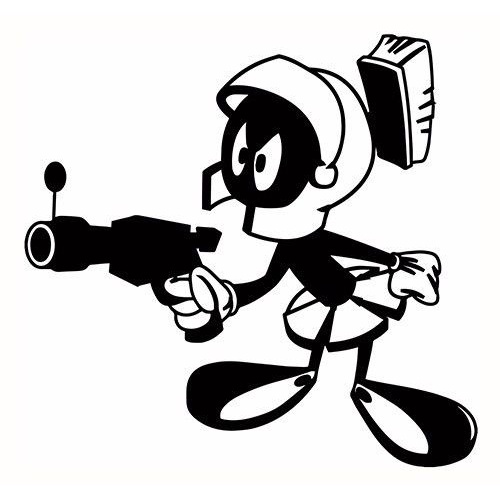 Marvin the Martian sticker VINYL DECAL Warner Bros. Mel Blanc Animation ...