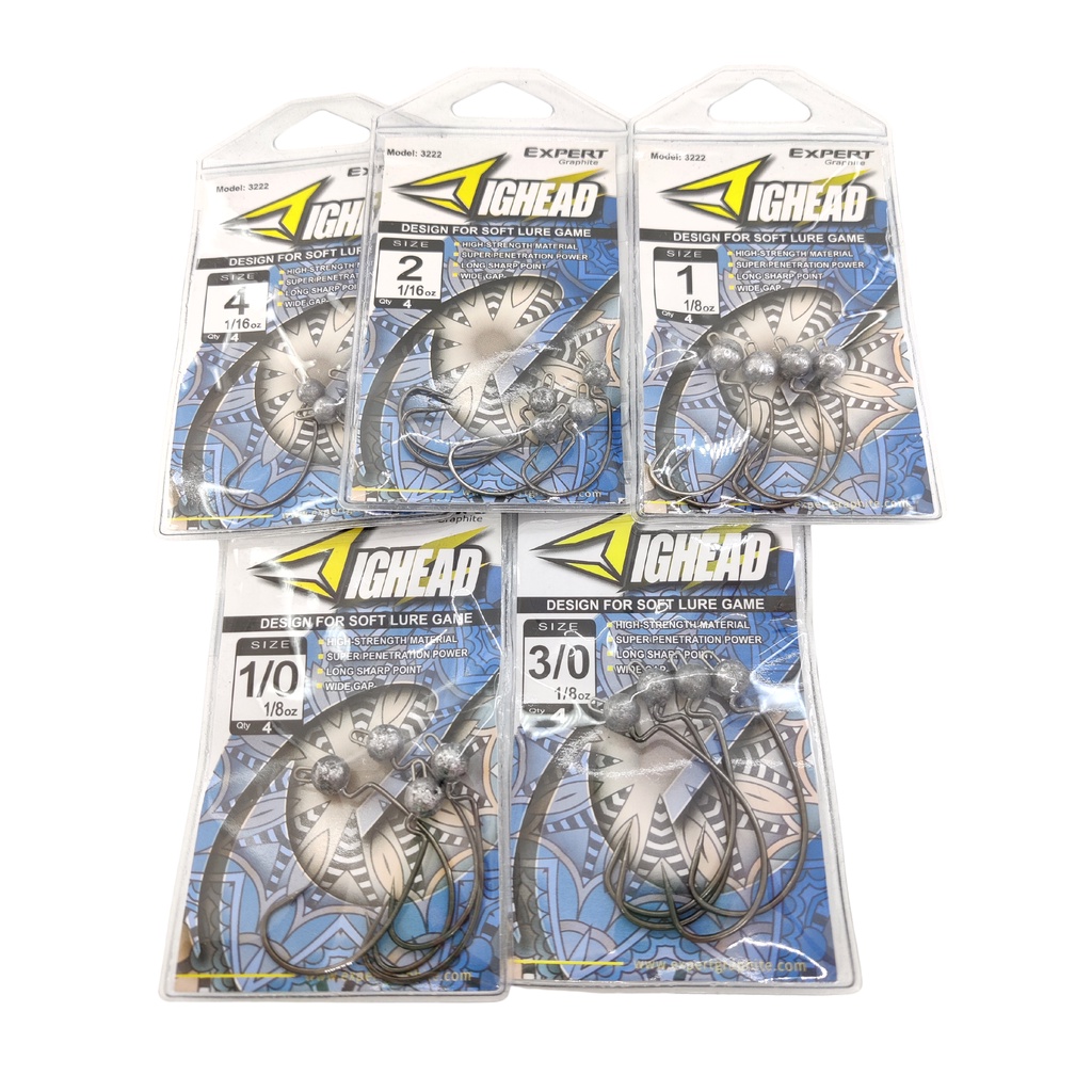 Expert Graphite Jighead 3222 Fishing Hook (4pcs/pack) | Shopee Philippines