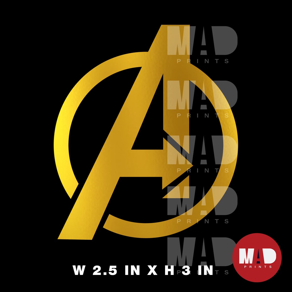 Avengers Logo Mark Icon Decal Sticker | Shopee Philippines