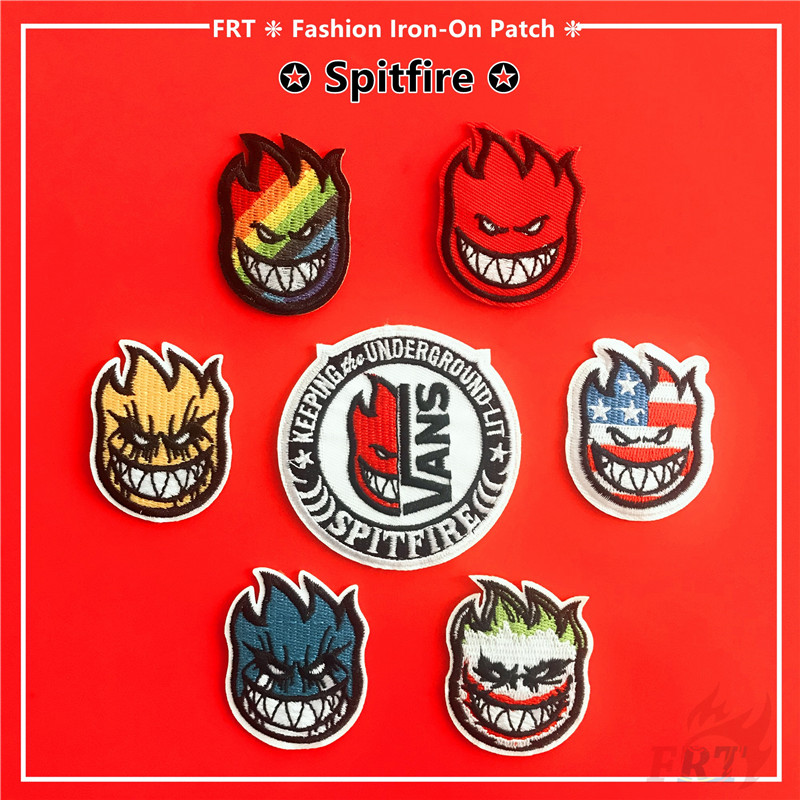☸ Fashion Brand Logo：Spitfire Iron-On Patch ☸ 1Pc DIY Sew on Iron on ...