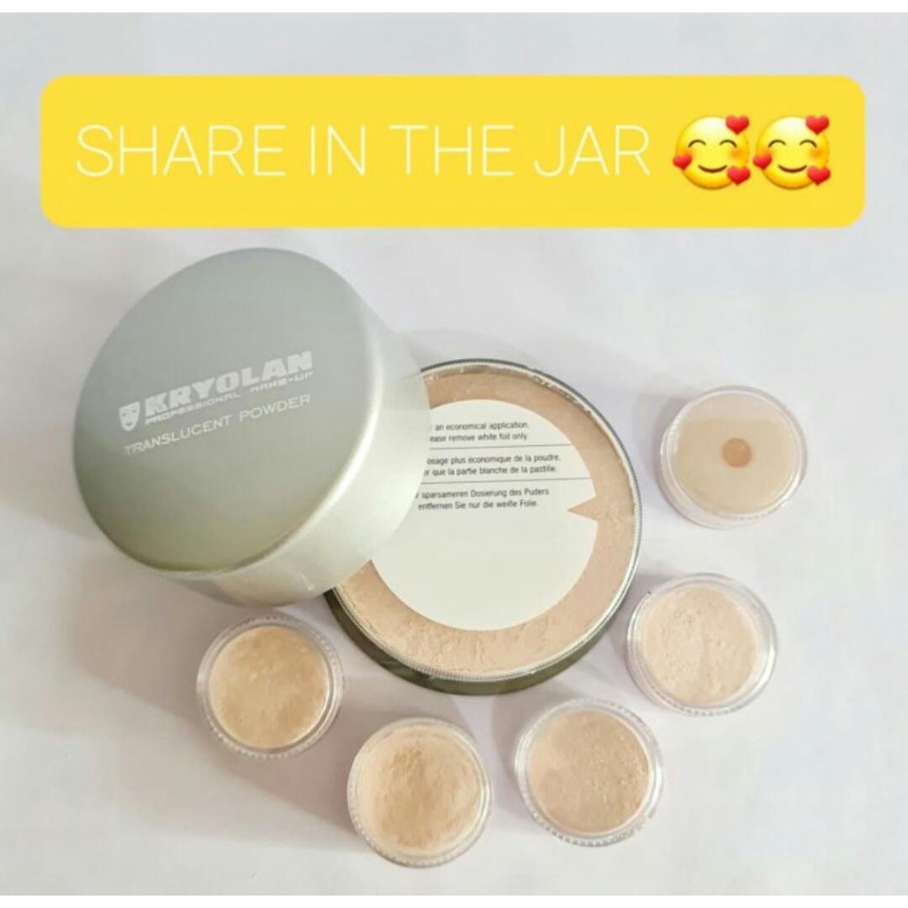 Original Kryolan Translucent Powder - 10gr | Shopee Philippines