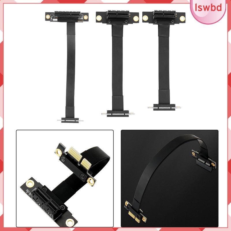 90 Degree Extension Cable, PCIe x1 to x1 x4 Card for Motherboard ...
