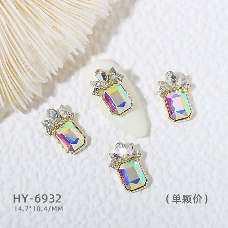 ins nail jewelry, pearl and diamond round wreath, opal bow, peach heart ...