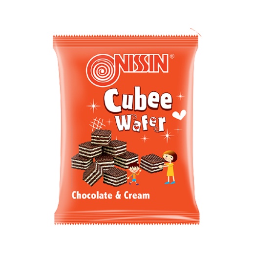 Nissin Cubee Wafer Chocolate & Cream 25g | Shopee Philippines
