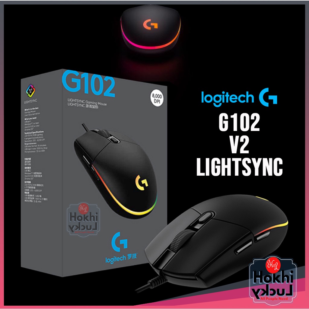 Logitech G102 Lightsync V2 Gaming Mouse Logitech G102 Wired Mouse Gaming Mouse RGB Lightsync 3 ...