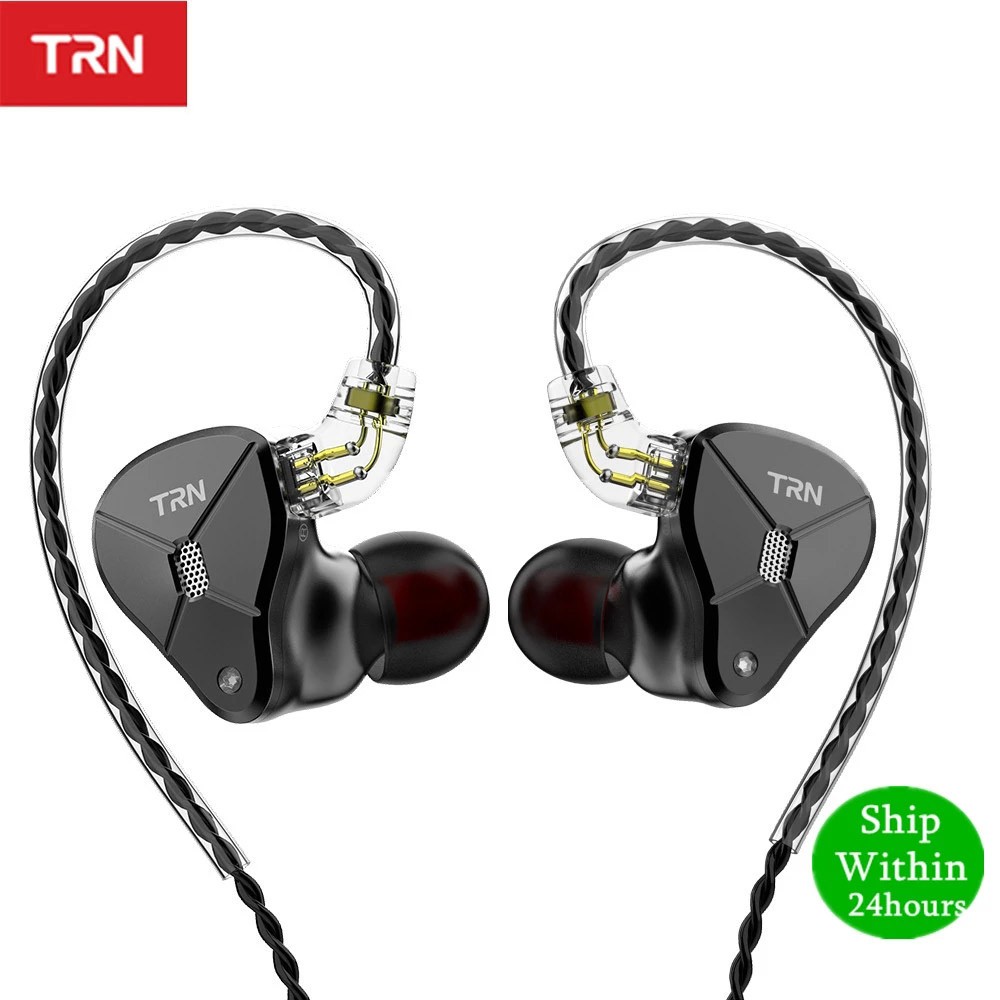 Newest TRN BA5 10BA Earphone 5 Balanced Armature HIFI Monitor Sport ...