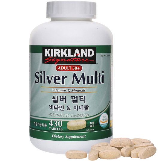 Kirkland Signature Silver Multi Vitamin & Mineral 1464.5mg x 430 ...