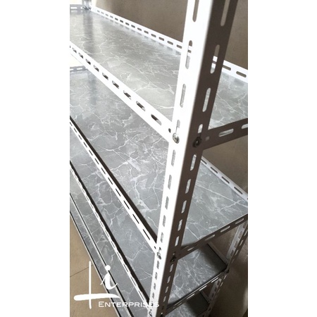 6 LAYERS STEEL RACK WITH SHELVES / SLOTTED ANGLE BAR RACK / METAL RACK ...
