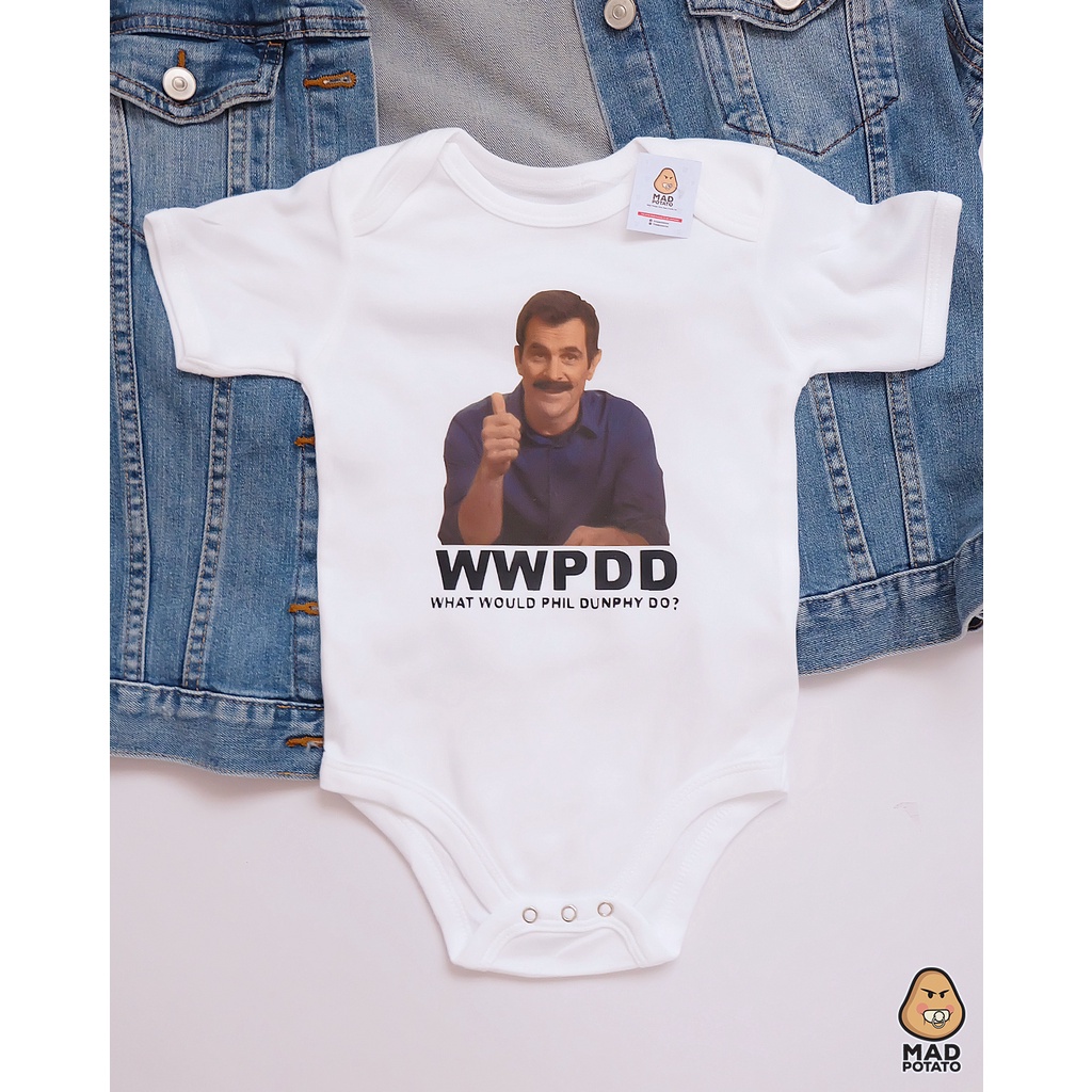 MAD POTATO Modern Family WWPDD Baby Onesie Unisex Romper Monthly ...