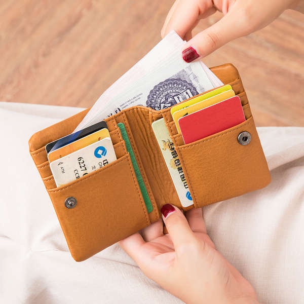 Mi print short wallet Student Japanese retro 2022 new multifunctional ...