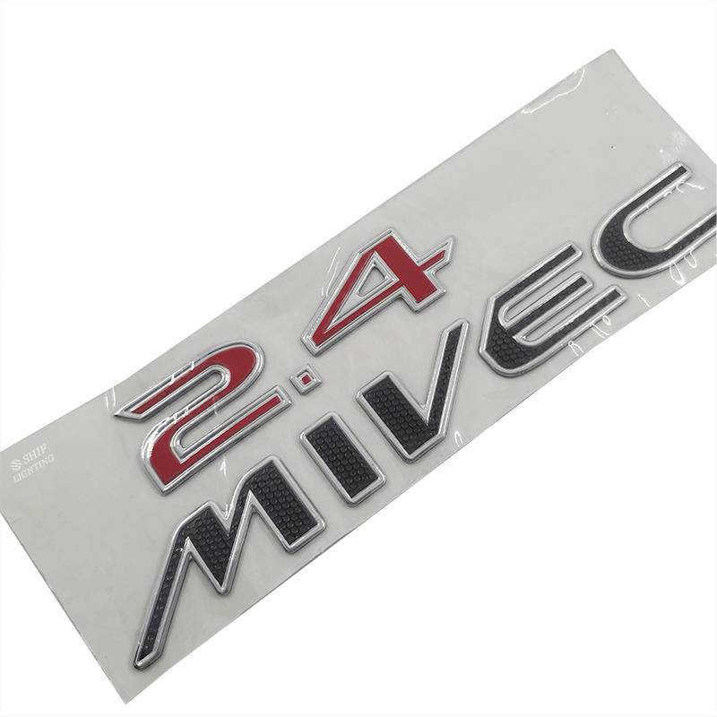 1 x ABS 2.4 MIVEC Logo Car Auto Decorative Emblem Badge Sticker Decal ...