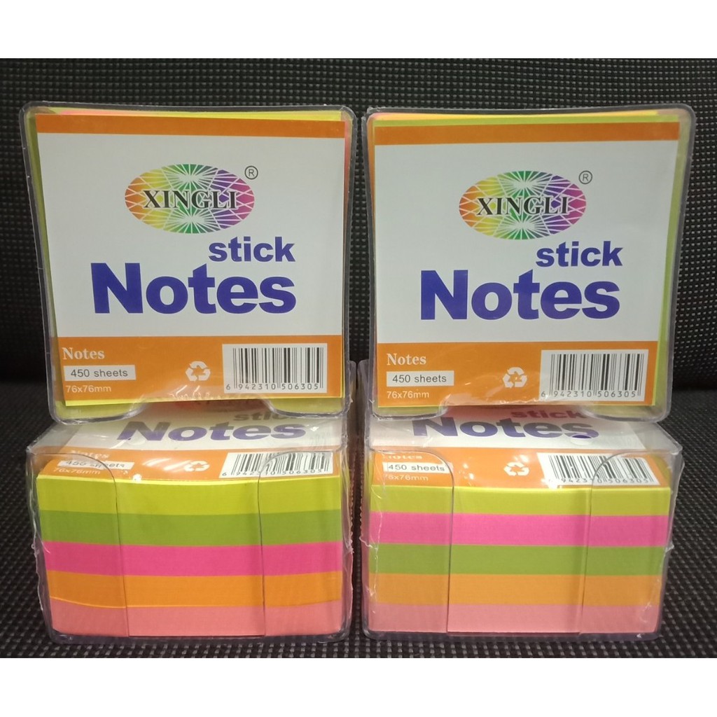 STICKY NOTES 76X76mm (450 sheets) | Shopee Philippines