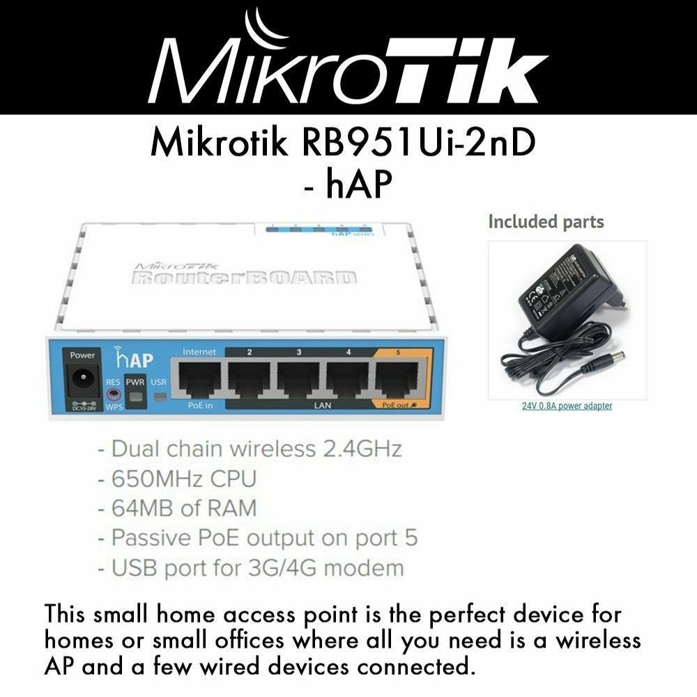 MIKROTIK Microtik Routerboard RB951Ui-2nD | Shopee Philippines