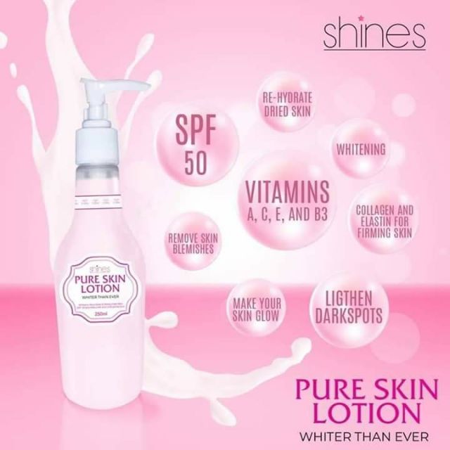 Shines Pure Skin Lotion | Shopee Philippines
