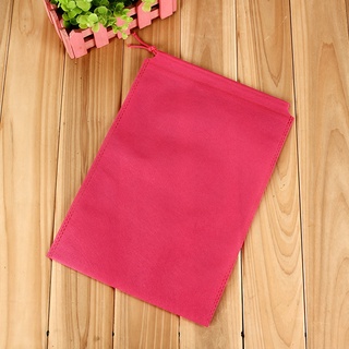 Eco Bag Drawstring Pouch Non-woven Travel Shoe String bag Dustproof ...