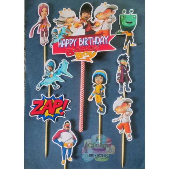 BoboiBoy Cake Topper A4 Size | Shopee Philippines