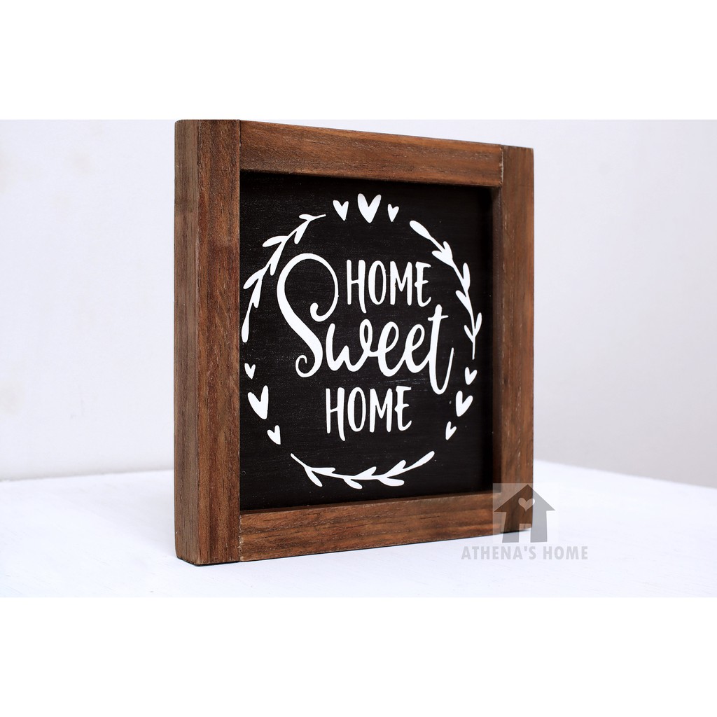HOME SWEET HOME RUSTIC/VINTAGE/FARMHOUSE WOOD SIGN *** WILL RESTOCK BY ...