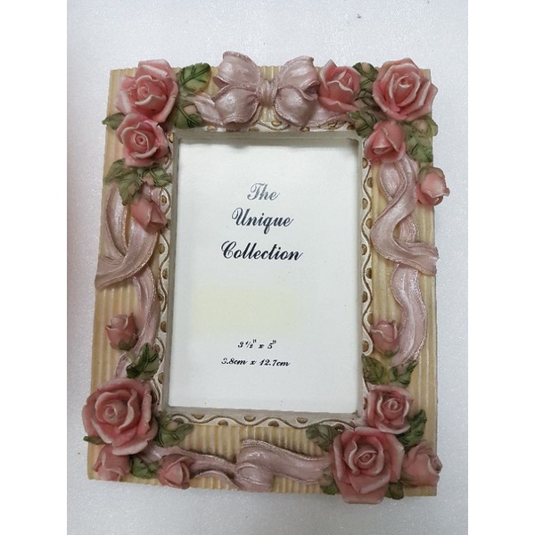 3R poly stone photo frame rose design | Shopee Philippines