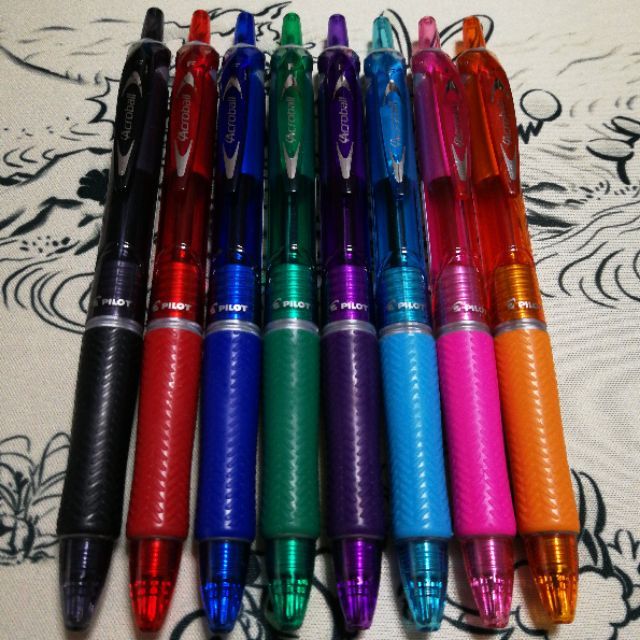 Pilot Acroball Colored Retractable Color Ball Point Pen (Fine 0.7 ...